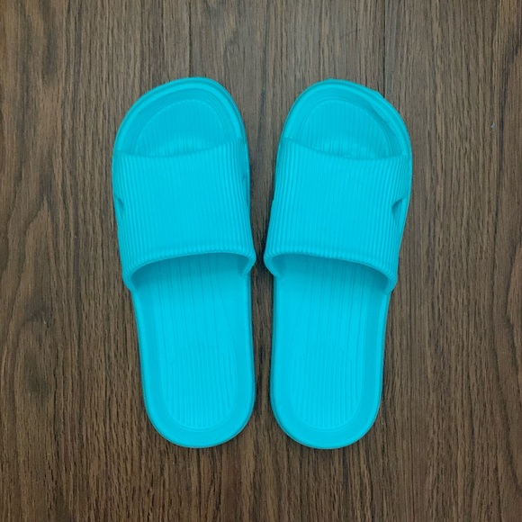 Shoes | Turquoise Slides | Poshmark